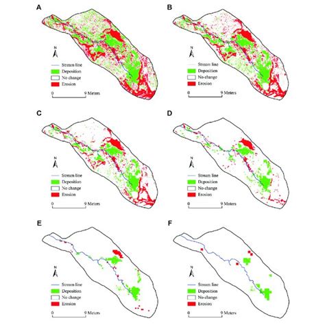 Spatial Distribution Of The Erosion And Deposition Spots Based On The Download Scientific
