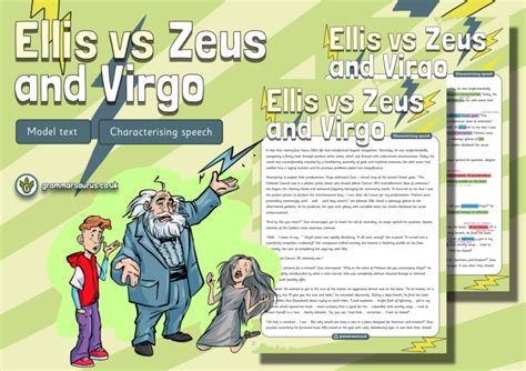 Year 6 Model Text Characterising Speech Ellis Vs Zeus And Virgo