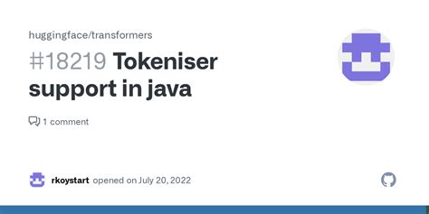 Tokeniser Support In Java · Issue 18219 · Huggingfacetransformers