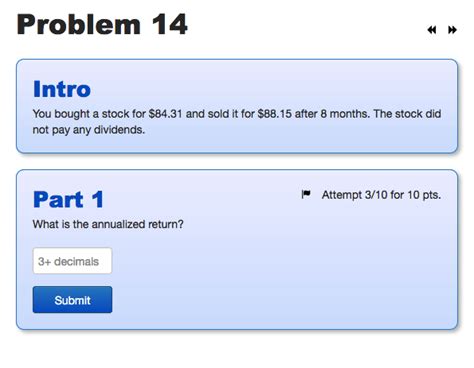 Solved Problem 14 Intro You Bought A Stock For 84 31 And Chegg Com