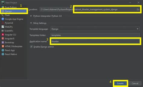 django natural disaster management system with source code