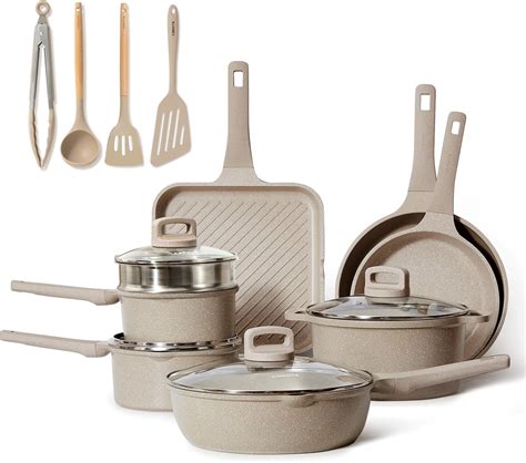 Carote Pots And Pans Set Nonstick 16pcs Kitchen Cookware Sets