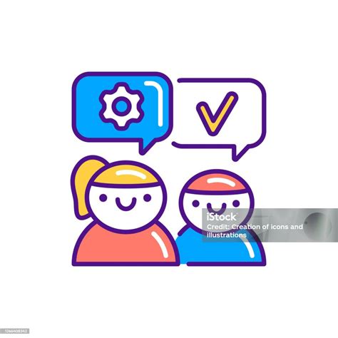 멘토링 컬러 라인 아이콘 부드러운 기술 웹 모바일 앱 프로모션을 위한 픽토그램 Ui Ux 디자인 요소 개념에 대한 스톡 벡터