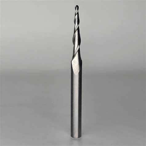 Fine Tipped Tapered Ballnose 1mm Radius CNC Router Bits Canada CNCBits Ca
