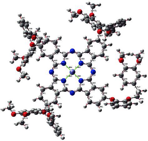 Optimized Molecular Structure Of Compound 4 At Dft B3lyp 6 311g Basis