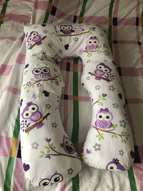 Възглавница за бременни У образна памучна с калъфка гр Варна