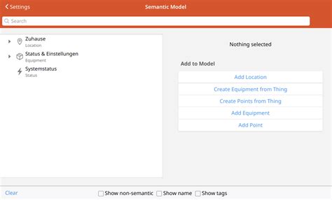 Settings Model OpenHAB