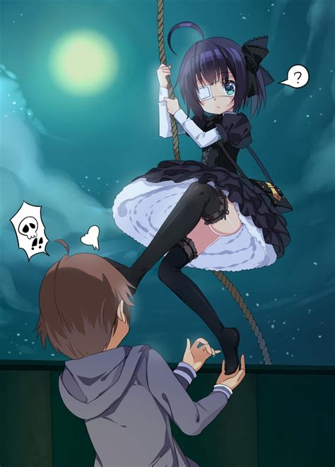 Takanashi Rikka And Togashi Yuuta Chuunibyou Demo Koi Ga Shitai