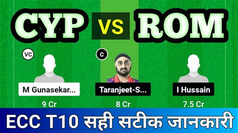 Cyp Vs Rom Cyp Vs Rom Dream11 Prediction Cyprus Vs Romania Dream11