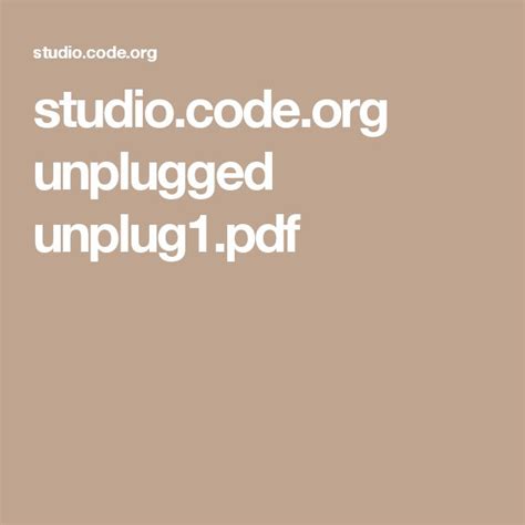 Unplugged Unplug1pdf