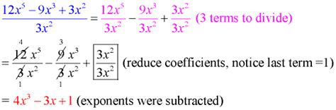 Division Of Monomials