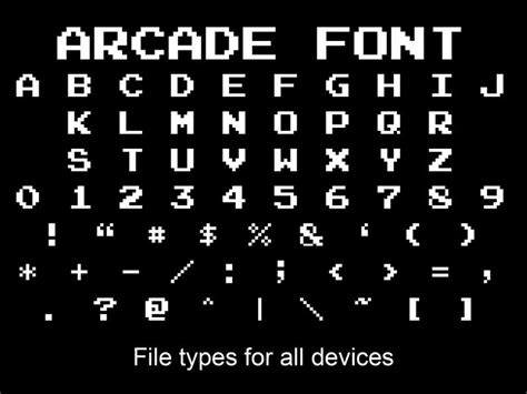 Arcade Game Font Svg Ttf Otf Eps Cricut And Silhouette Word Crafting