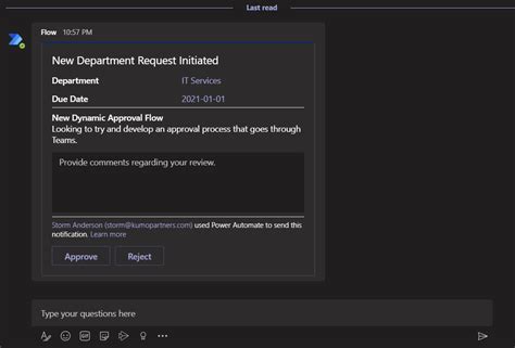 Dynamic Approval Workflow In Teams Using Cards Kumo Partners
