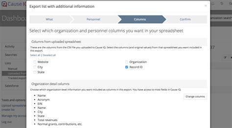 upload csv spreadsheets to create lists cause iq