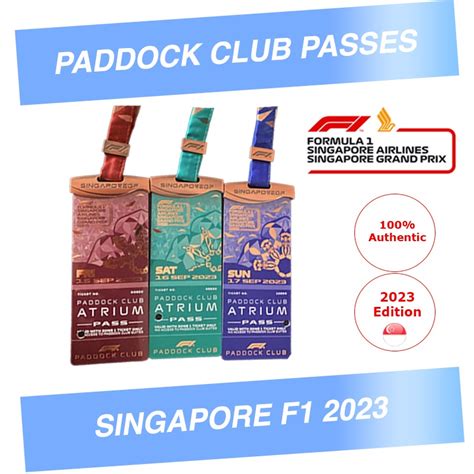 F1 2023 Paddock Club Pass Ticket Lanyard Singapore Formula 1 Gp 2023 Hobbies And Toys