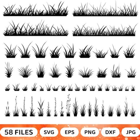 Grass Svg Etsy
