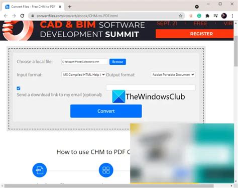 Convert CHM To PDF Using Free Converter Tools In Windows
