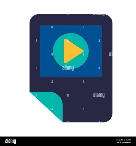 Multimedia Electronic File Symbol Glyph Vector Illustration Video