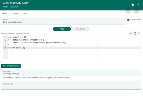 Thingsboard Inactivity Events Not Creating Alarms Stack Overflow