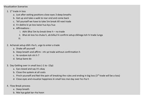 Visualization Scenarios In Trading Visualization Scenarios 1st Trade