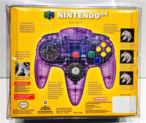 Nintendo 64 Controller Layout