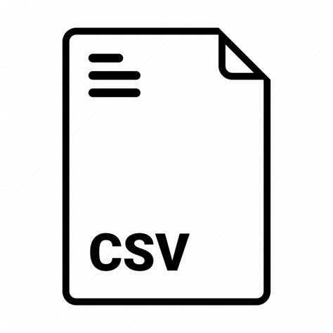 Csv Document File Format Icon Download On Iconfinder