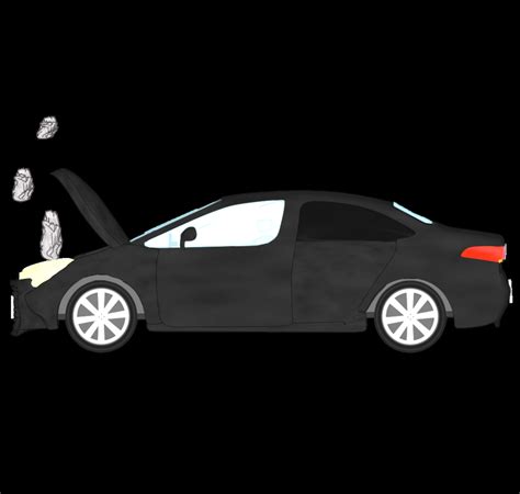 故障した整備不良車のイラスト いらすとマッピング