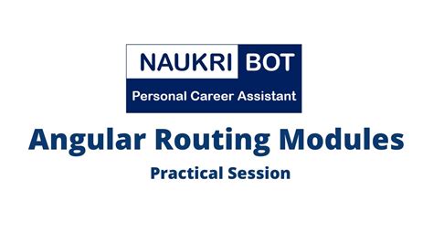4 angular routing module practical session youtube