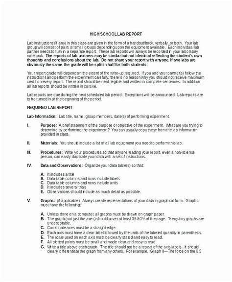 Science Experiment Report Template Sarseh Com