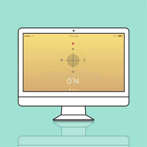 Map Direction Compass Navigation Concept Stock Illustration