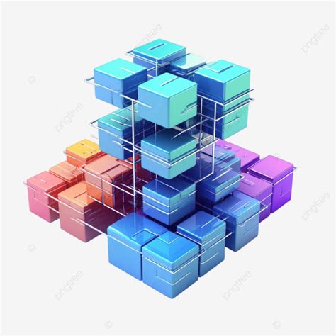 Data Integration 3d Illustration Computer Technology Concept Png