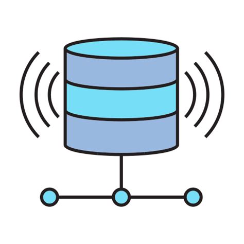 Database Generic Color Lineal Color Icon