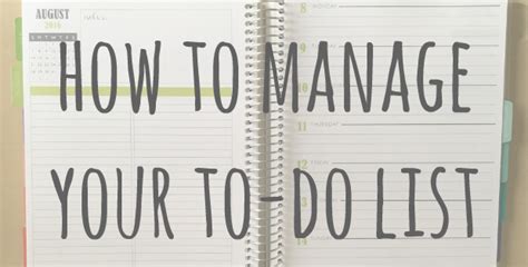 How To Manage Your To Do List Talk Less Say More