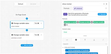 Animation Hide Show Navbar On Scroll Ask Us Anything WeWeb Community