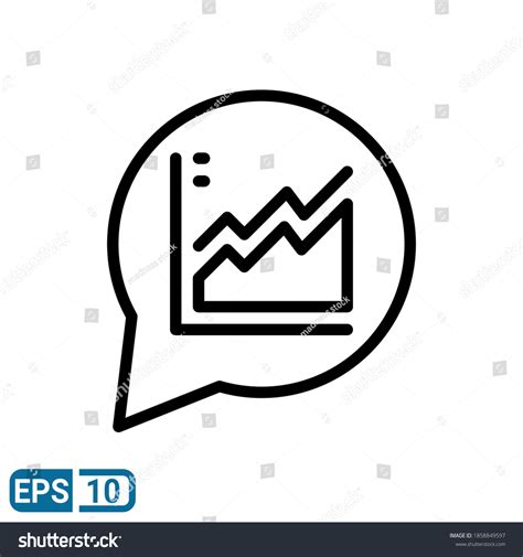 Statistics Icon Line Style Isolated On Stock Vector Royalty Free 1858849597 Shutterstock