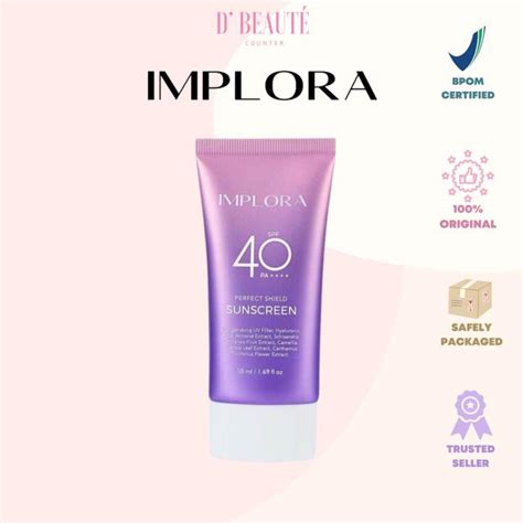Implora Perfect Shield Sunscreen SPF PA ML TABIR SURYA SUNBLOCK IMPLORA SPF