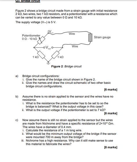 Solved Q Bridge Circuit Figure Shows A Bridge Circuit Chegg Com