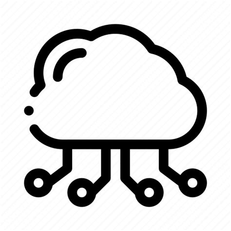 cloud computing data web development hosting network icon