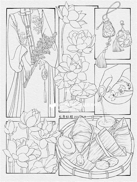 分镜插画｜端午浓情 花瓣网