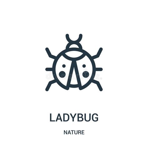 Ladybug Icon Vector From Wildlife Collection Thin Line Ladybug Outline