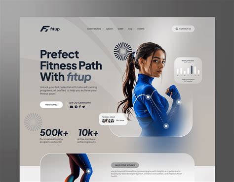 Fitup Uiux Design Landing Page Design Web Ui Behance