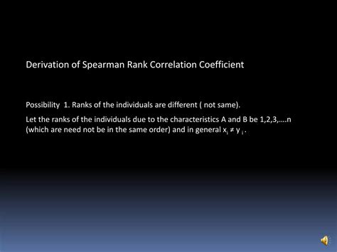 Derivation Of Rank Correlation 1 Ppt