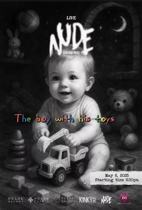 Live Nude Drawing Pulse Clinic 10th Anniversary Art Club Tuesday 6th May 2025 Pulse Clinic