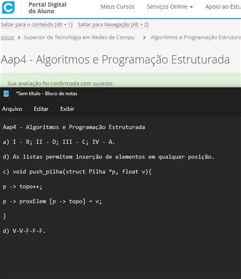 Aap4 Algoritmos E Programação Estruturada Algoritmo E Programação