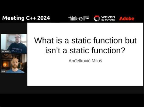 free video what is a static function but isn t a static function from meeting cpp class central