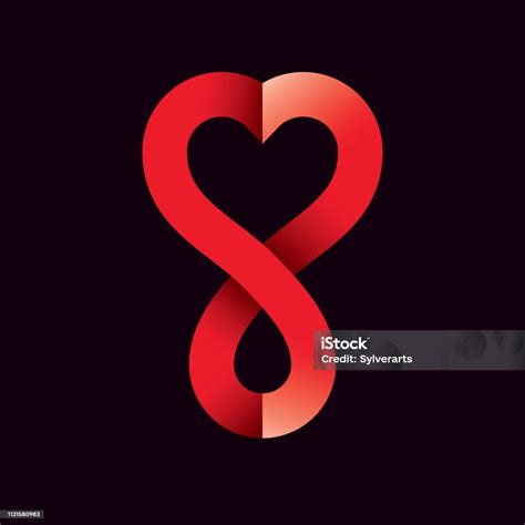 심장 모양의 벡터 일러스트 레이 션 피의 방울과 무한의 상징 의료 광고에 사용 하기 위한 의료 및 치료 개념적 기호 감정에 대한 스톡 벡터 아트 및 기타 이미지 Istock