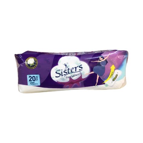 Sisters Longer Pantyliners Budget Pack 20s