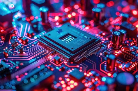 Quantum Bit Processor Technology Premium Ai Generated Image