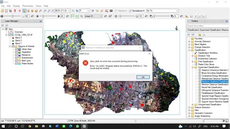 Envi Error Classdoit An Error Has Occurred During Processing Error