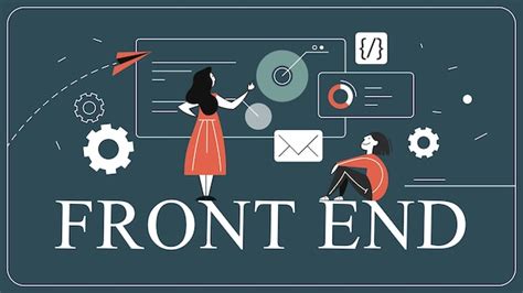 Premium Vector Frontend Development Web Banner Concept Website Interface